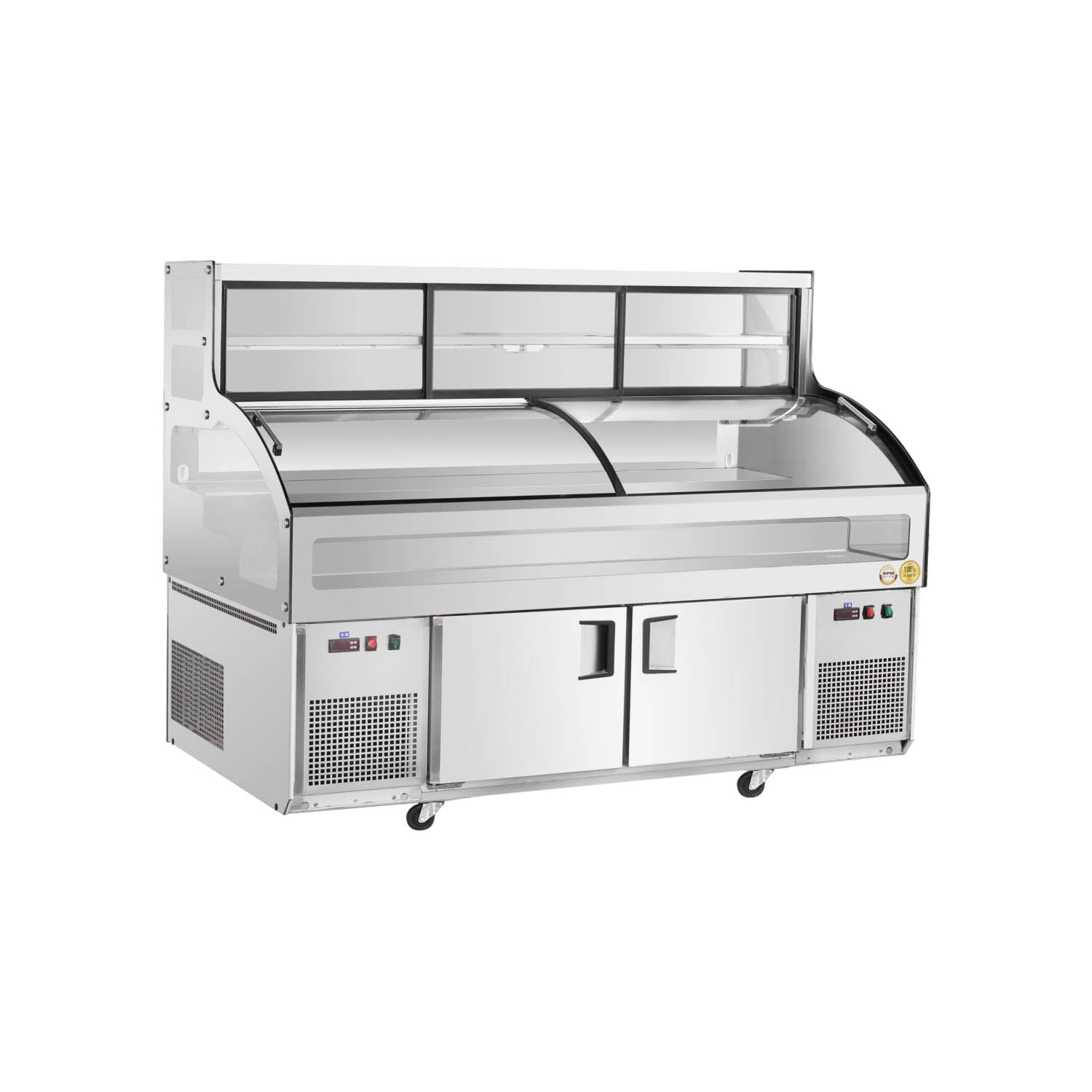 Ice Display Table BT-D1.8D-T5 Sliding Door / 3-Temperature / 5-Stage ...